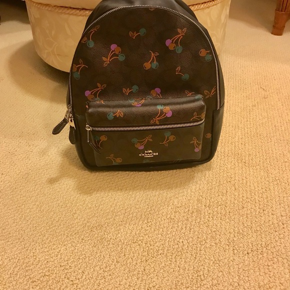 Coach | Bags | Coach Cherry Brown Backpack | Poshmark